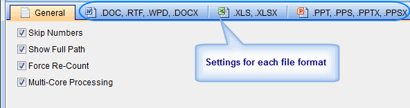 Supported Formats by AnyCount word and character count tool