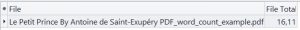 Word count in PDF files > Anycount Word-Count Software Tool