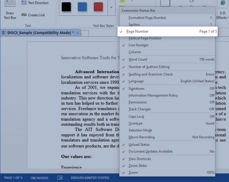 How Can You Check A Page Count In Microsoft Word 