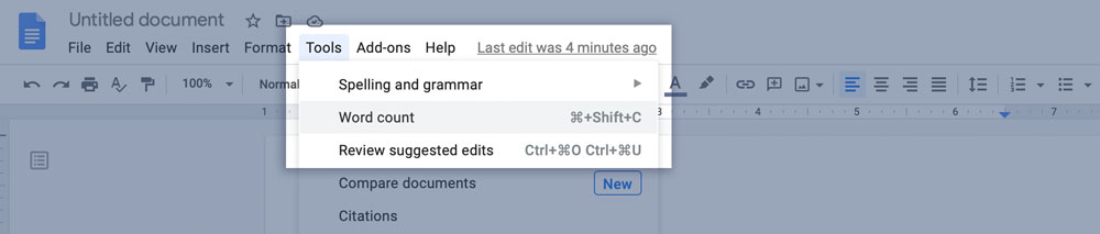 How to Check the Word Count in Google Docs? Read in Word Count Blog