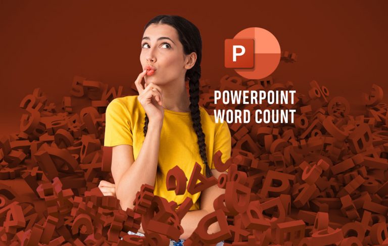 How to do word count in PowerPoint? Count characters in PPTX!