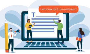 How many words in a paragraph? Commercial writing and translation.